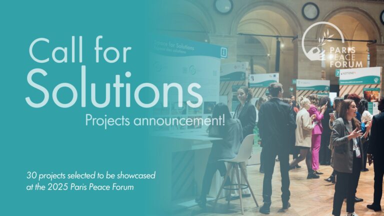 30 Projects Selected for the 2025 Paris Peace Forum - Paris Peace Forum